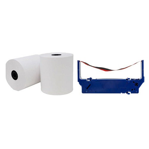 Star Micronics RC700BR Ink Cartridge (6 Pack) and 3" x 165' Paper Roll ...