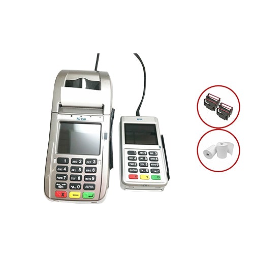 First Data FD150 Bundle: New Terminal & Refurbished PINpad | eMerchant ...