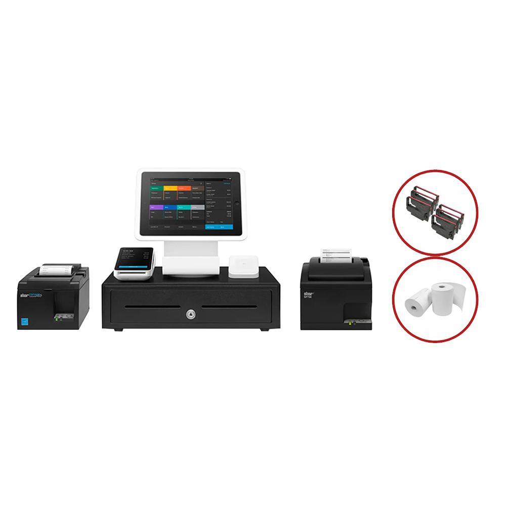 Square Stand Restaurant POS Station with Square Terminal Kit - Black/W ...